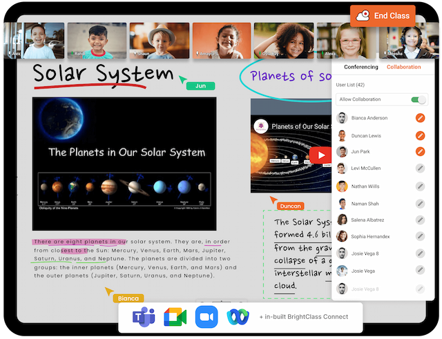Free Online Gen AI Whiteboard for Teachers | BrightClass